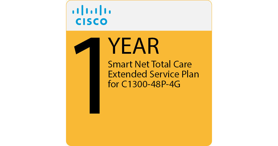 Cisco 1-Year Smart Net Total Care Extended CON-SNT-C1300P48 B&H