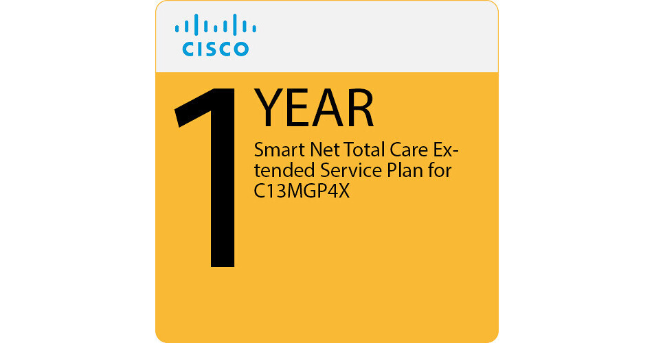 Cisco 1-Year Smart Net Total Care Extended CON-SNT-C13MGP4X B&H