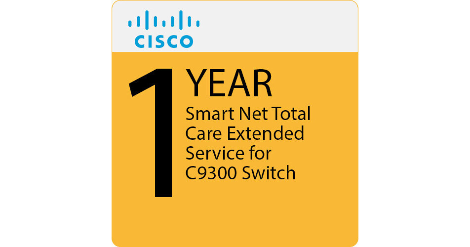 Cisco 1-Year Smart Net Total Care Extended CON-SNT-C9300XYE B&H