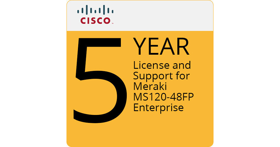 Cisco 5-Year Enterprise License and Support LIC-MS120-48FP-5YR