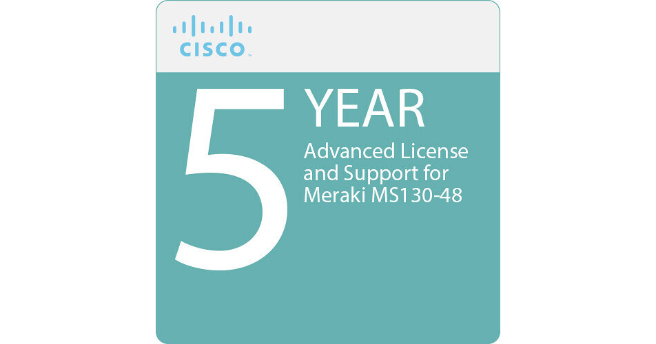 Cisco 5-Year Advanced License and Support LIC-MS130-48A-5Y B&H