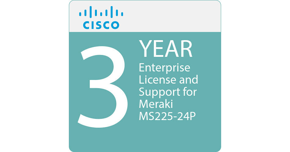 Cisco 3-Year Enterprise License and Support LIC-MS225-24P-3YR