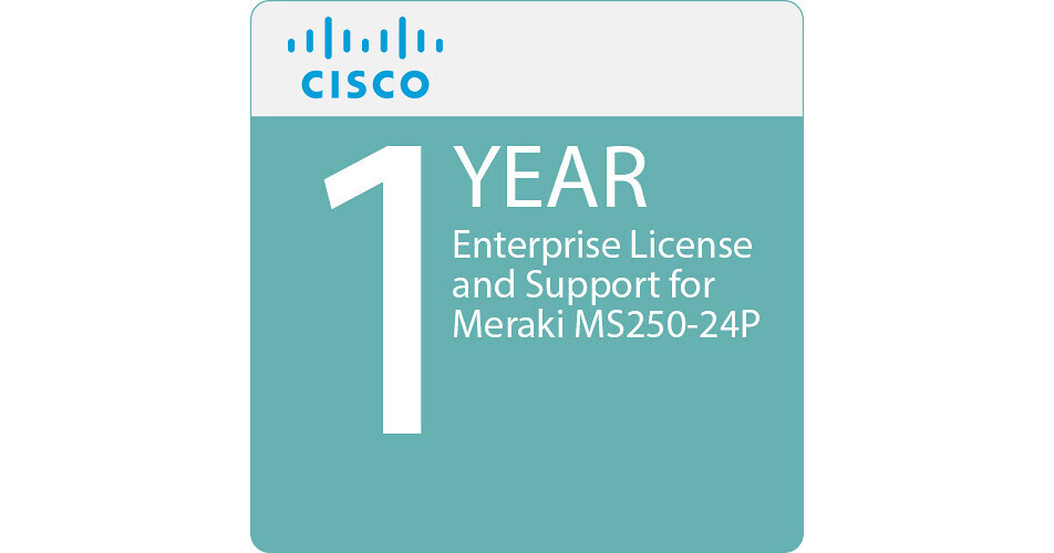 Cisco 1-Year Enterprise License and Support LIC-MS250-24P-1YR