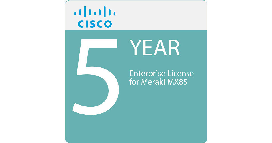 Cisco Enterprise License for Meraki MX85 (5-Years)