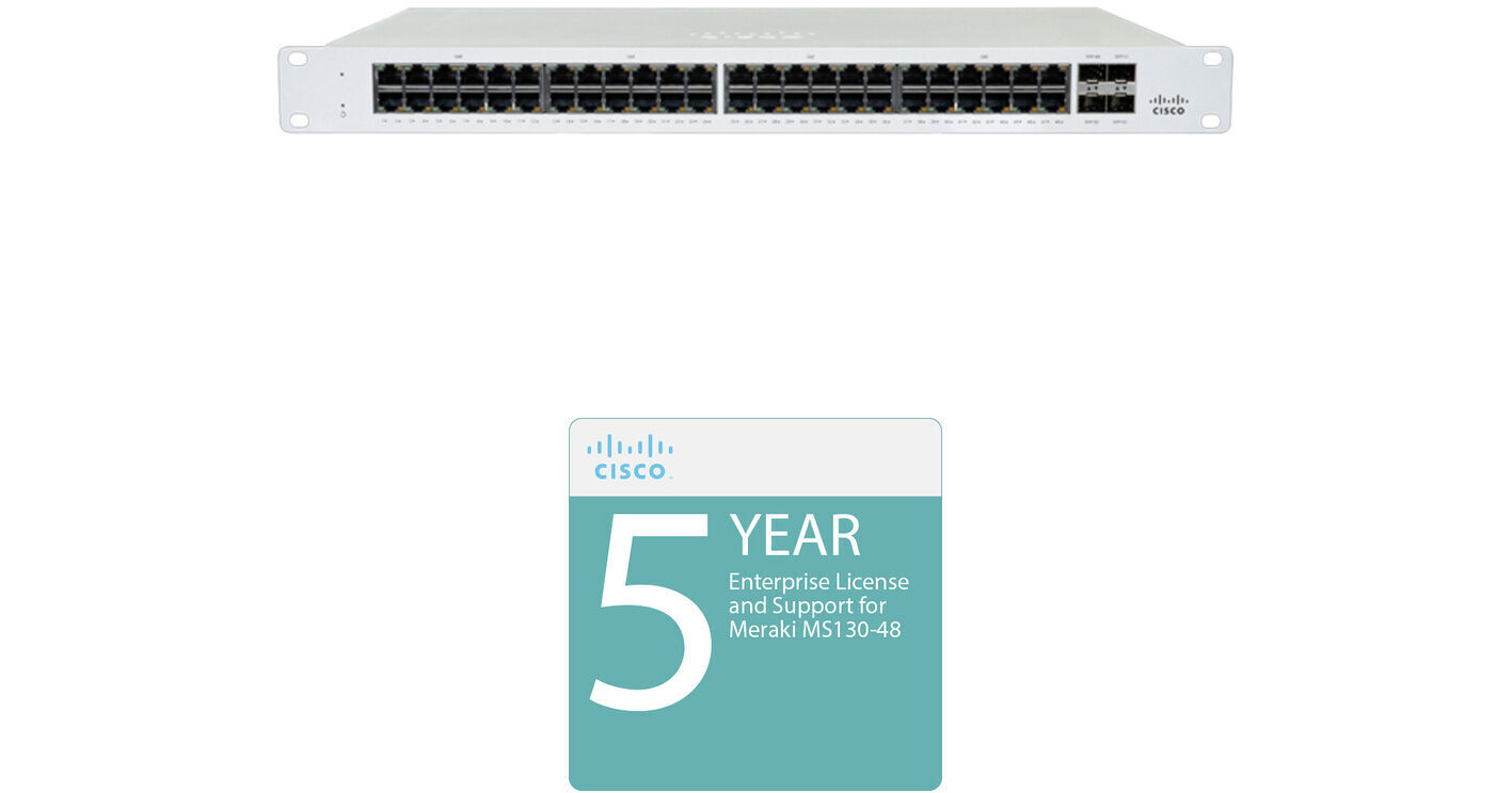 Cisco MS130-48 GE NW SWITCH /ENTRPRS LIC 5Y B&H Photo Video