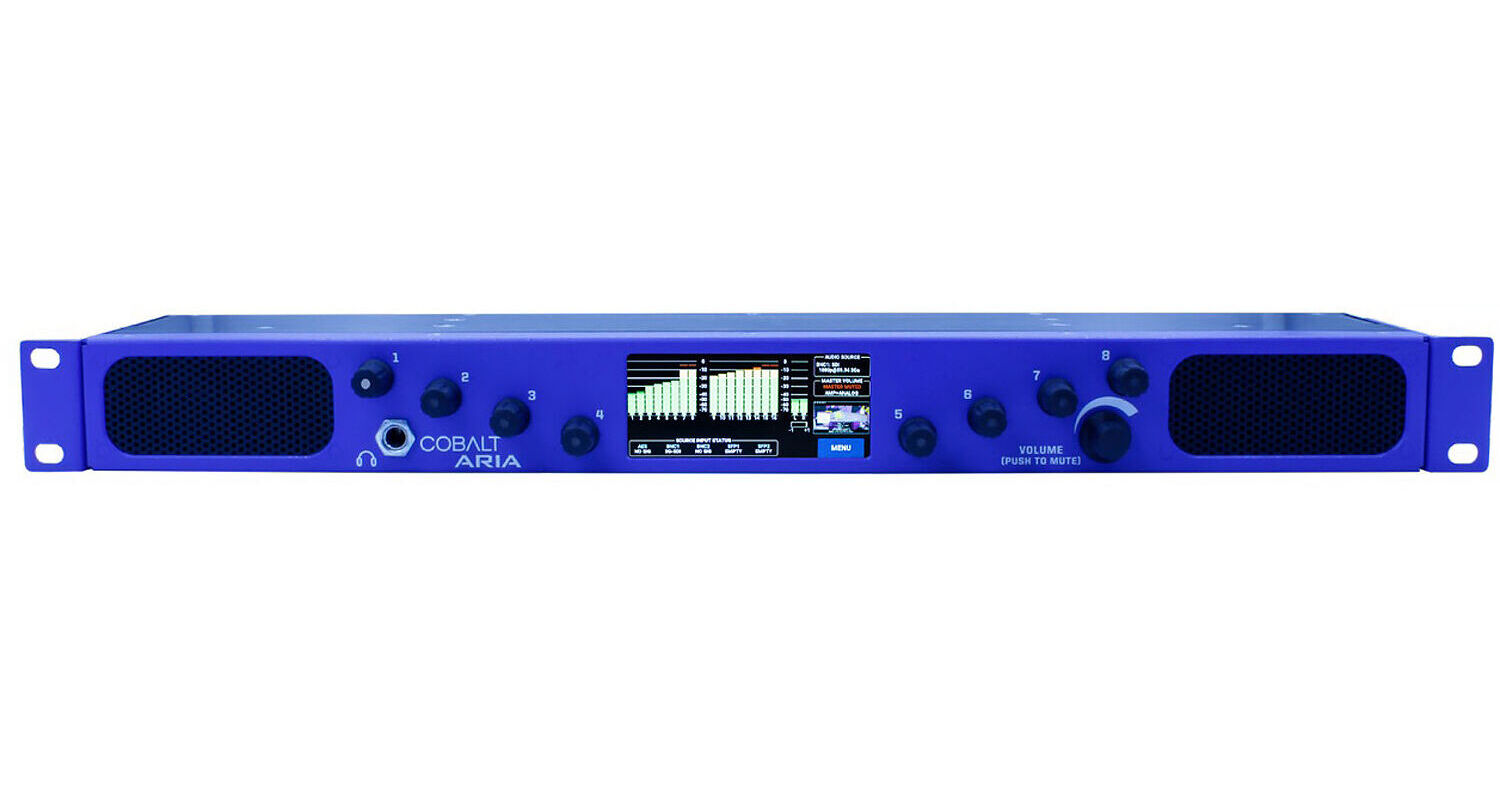 Cobalt ARIA 1 RU Rackmount Audio Monitoring Panel ARIA AUD-MON-V