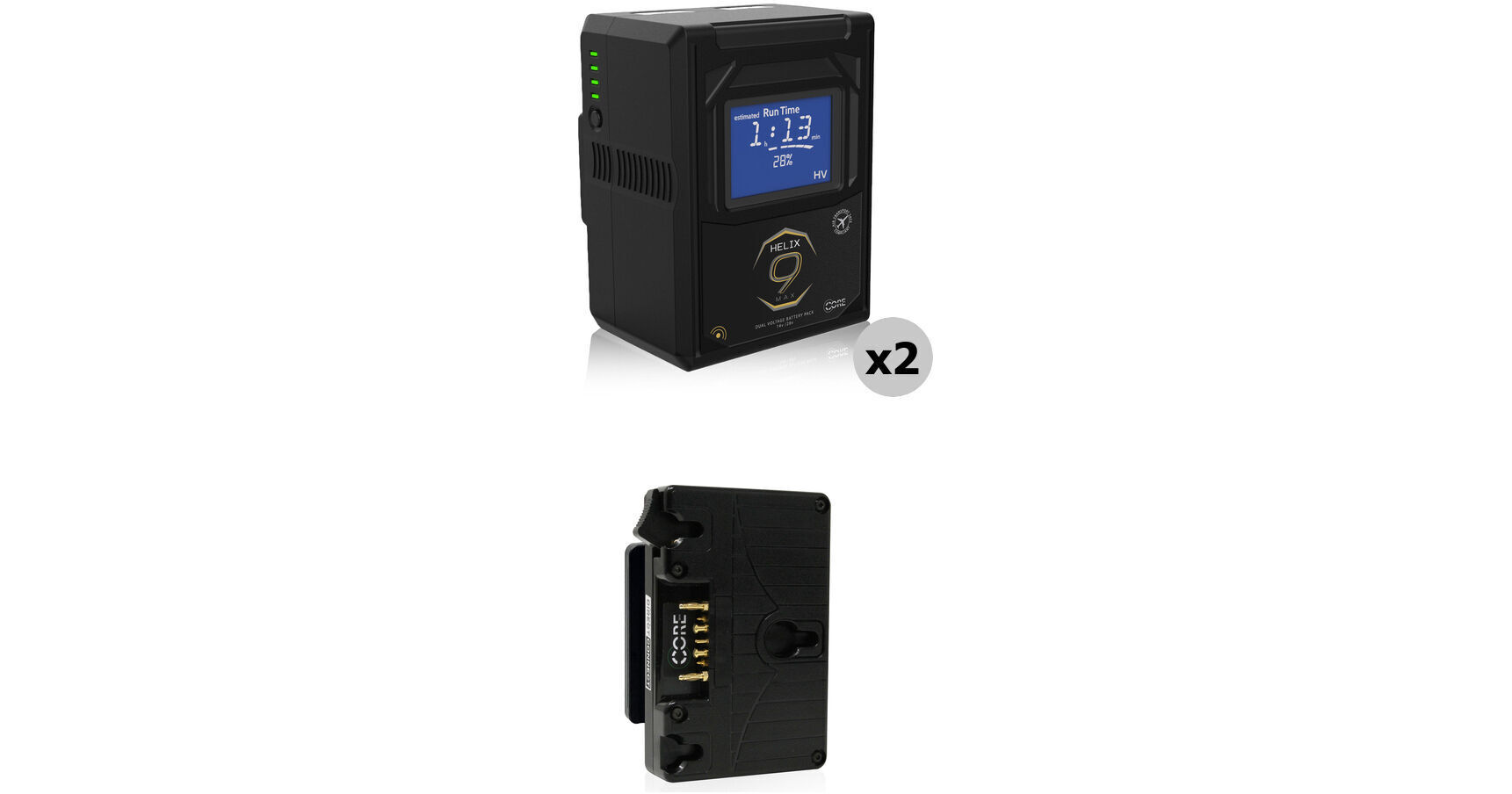 Core SWX 2 x Helix Max 98Wh Batteries & ARRI ALEXA 35 Battery