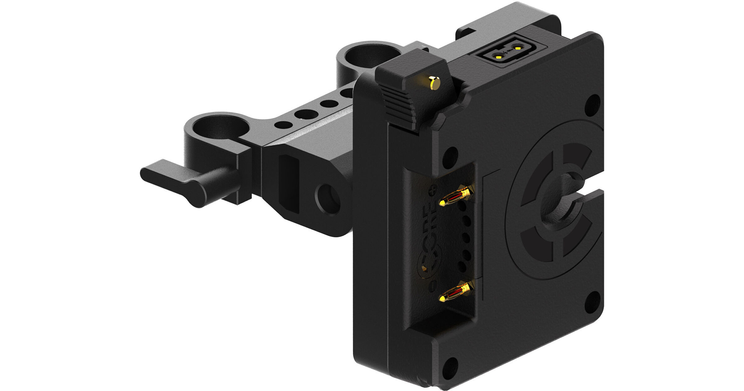 Core SWX Gold Mount Micro Battery Adapter Plate with 15mm