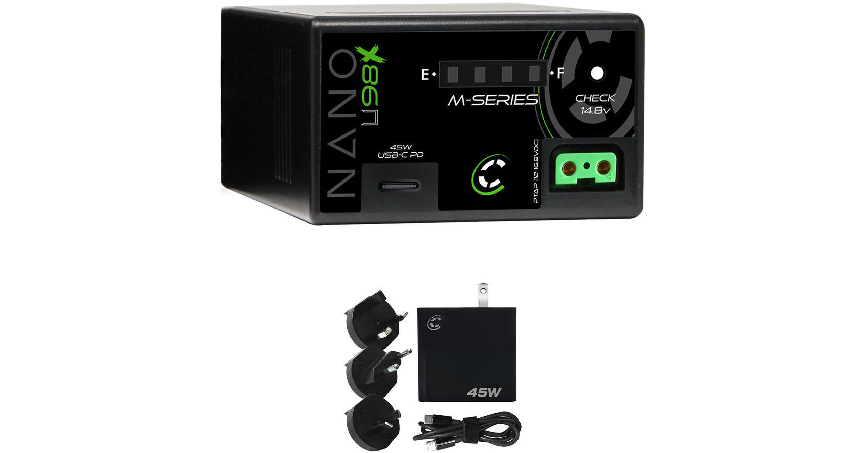 Core SWX NANO-U98X BP-U-Type Battery with 45W Fast Charger Kit