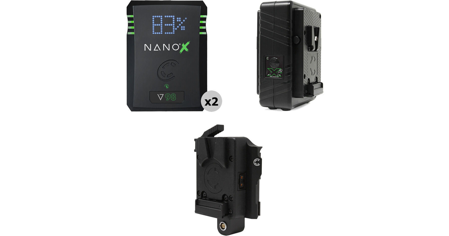 Core SWX NANO X V98 2-Battery Kit with Dual Charger & KOMODO