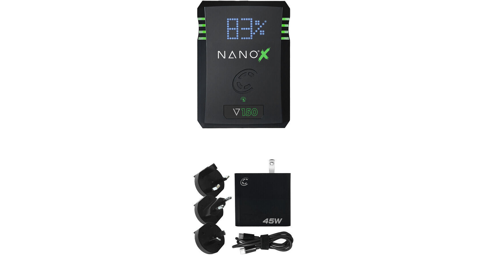 Core SWX NANOX 150Wh Battery with 45W Fast Charger Kit (V-Mount)