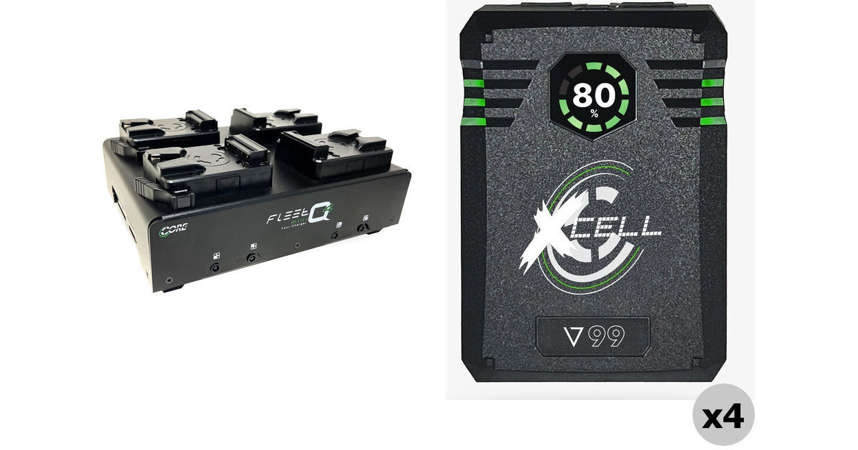 Core SWX XCell Micro-Sized Smart Battery 4-Battery Kit with