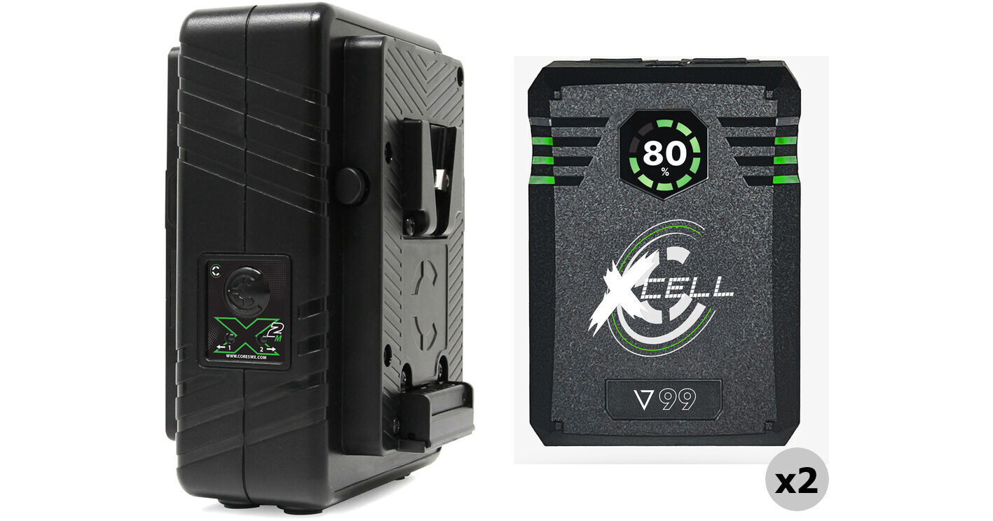 Core SWX XCell Micro-Sized Smart Battery 2-Battery Kit with Dual