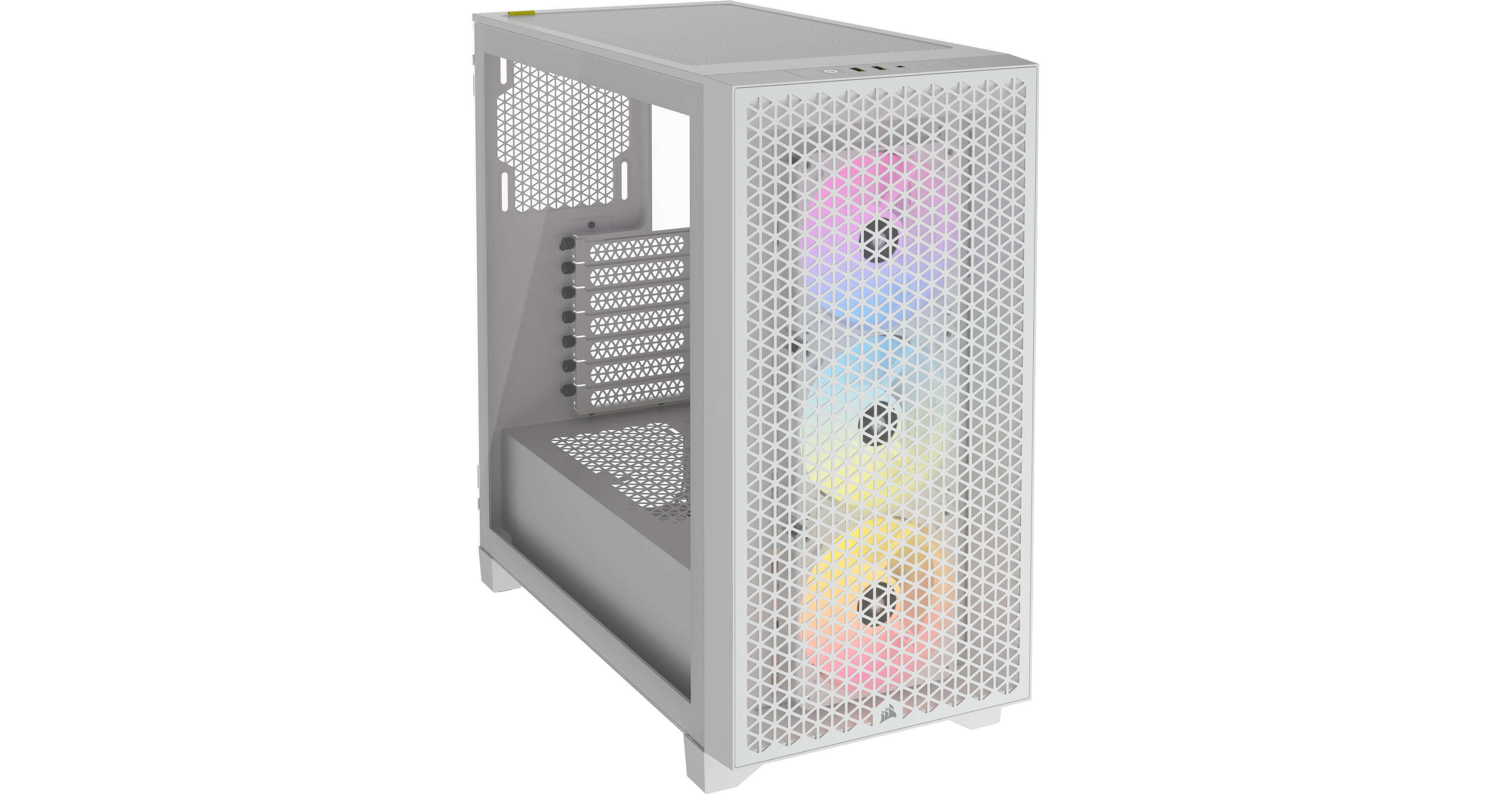 CORSAIR 3000D AIRFLOW RGB Mid-Tower Case (White) CC-9011256-WW