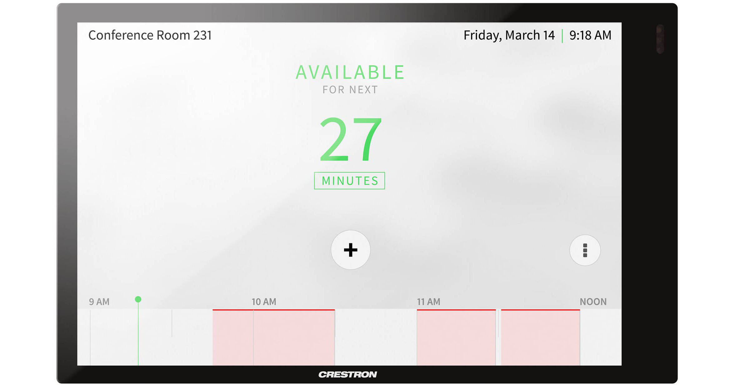 Crestron 7" Room Scheduling Touchscreen (Black) TSS-770-B-S B&H