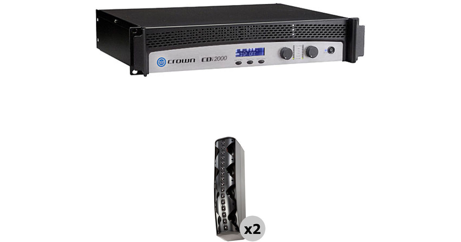 Crown Audio CDi 2000 Two-Channel Commercial Amplifier Kit with
