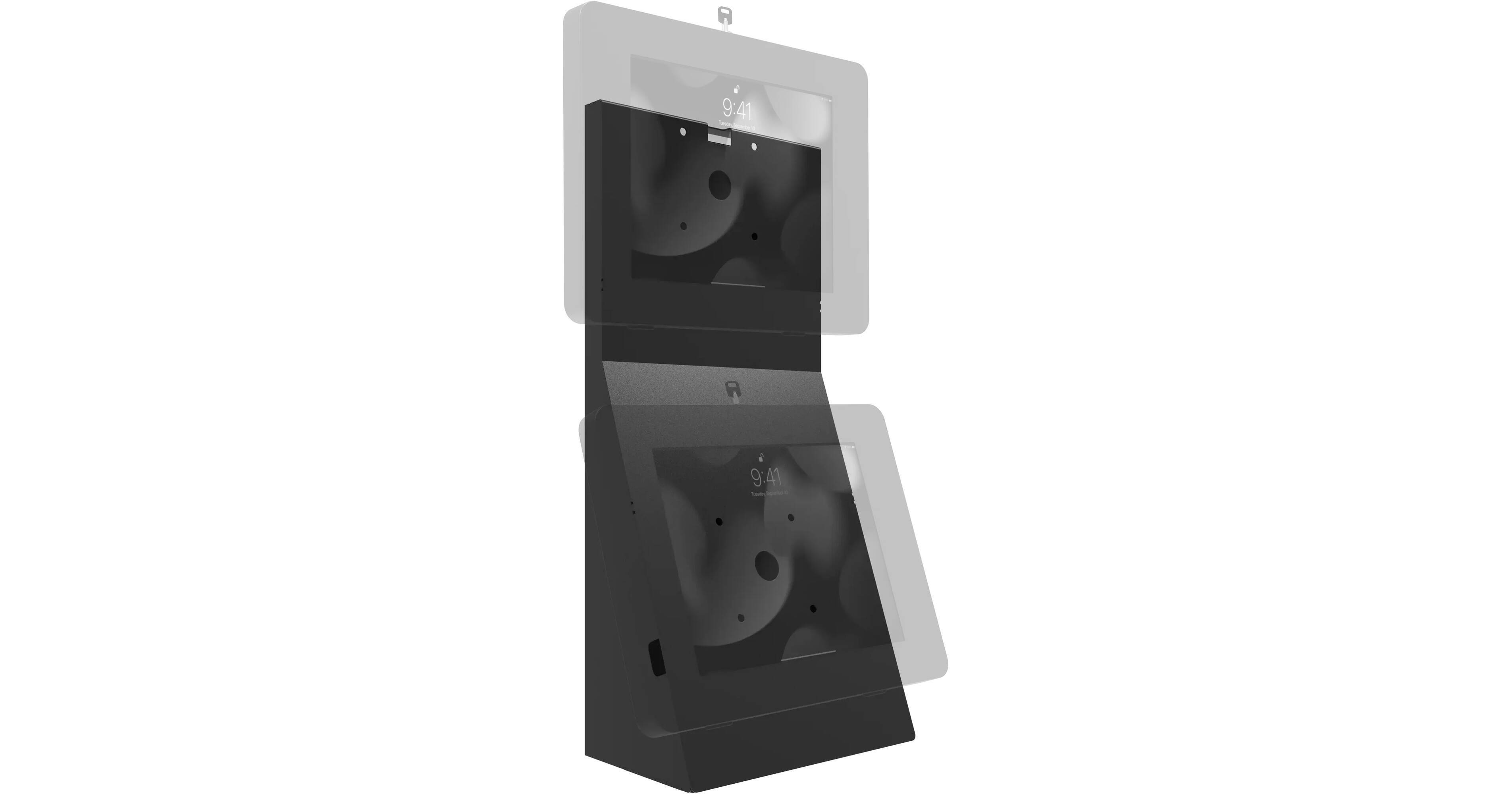 CTA Digital Dual VESA Desk Mount with Storage ADD-2VDMB B&H