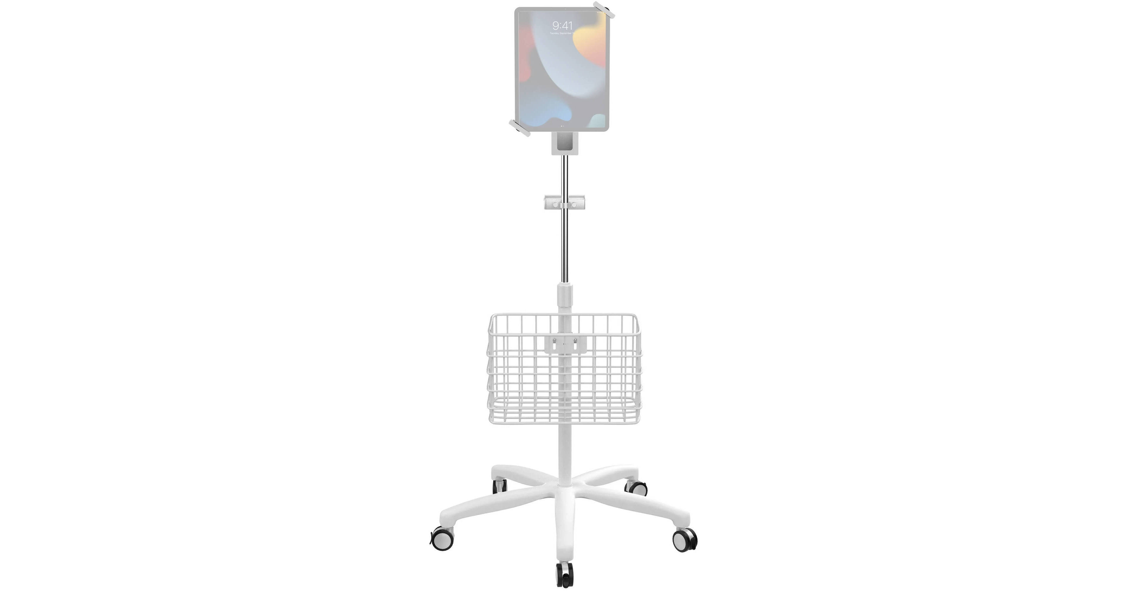CTA Digital Heavy-Duty Medical Mobile Floor Stand PAD-SHFSWAO