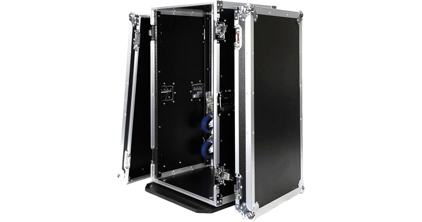 DeeJay LED 18"Fly Drive10U DJ Amplifier Case with Wheels