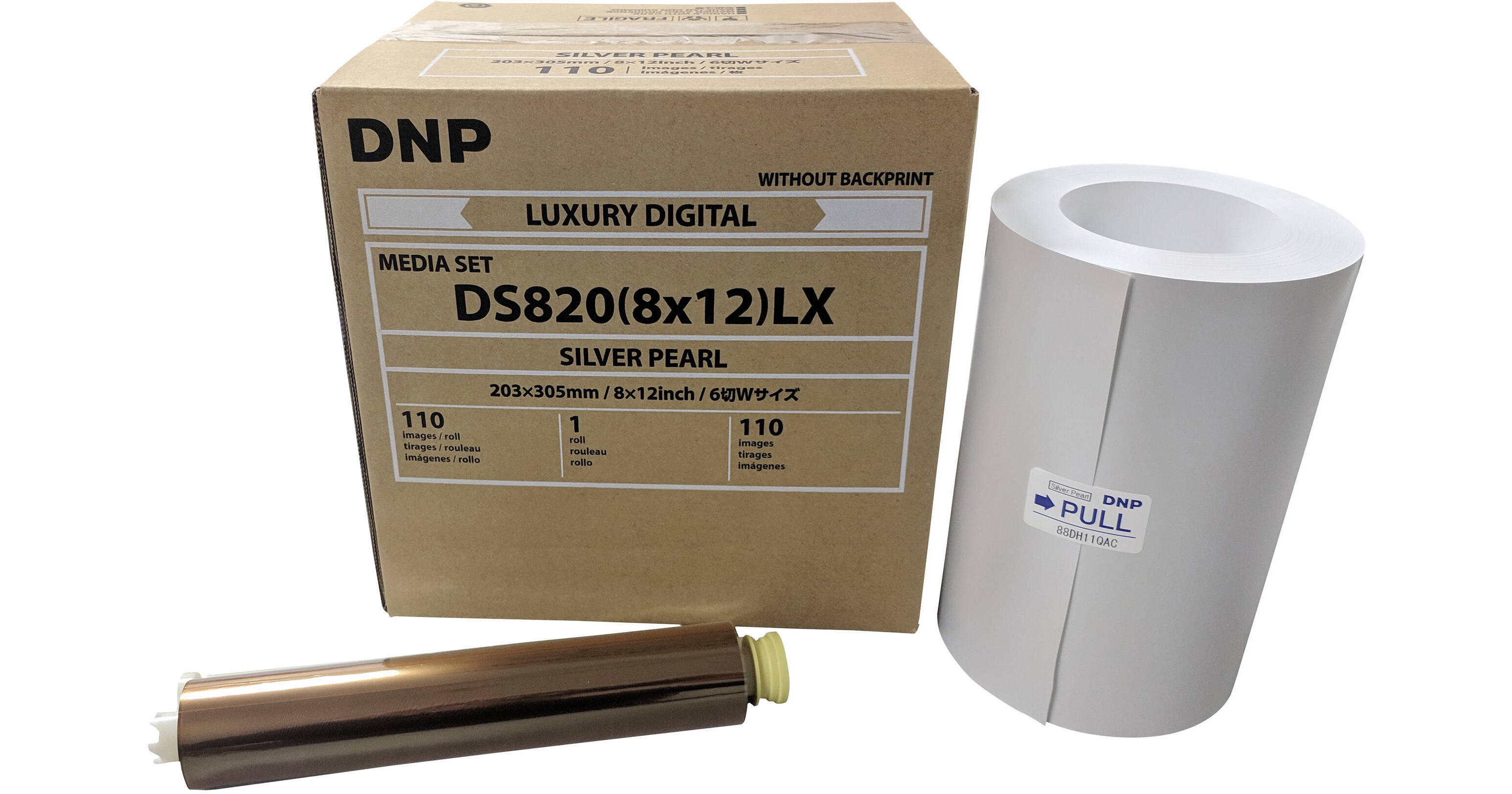 DNP 8 x 12" Silver Pearl Luxury Media Set DS8208X12LXSP B&H
