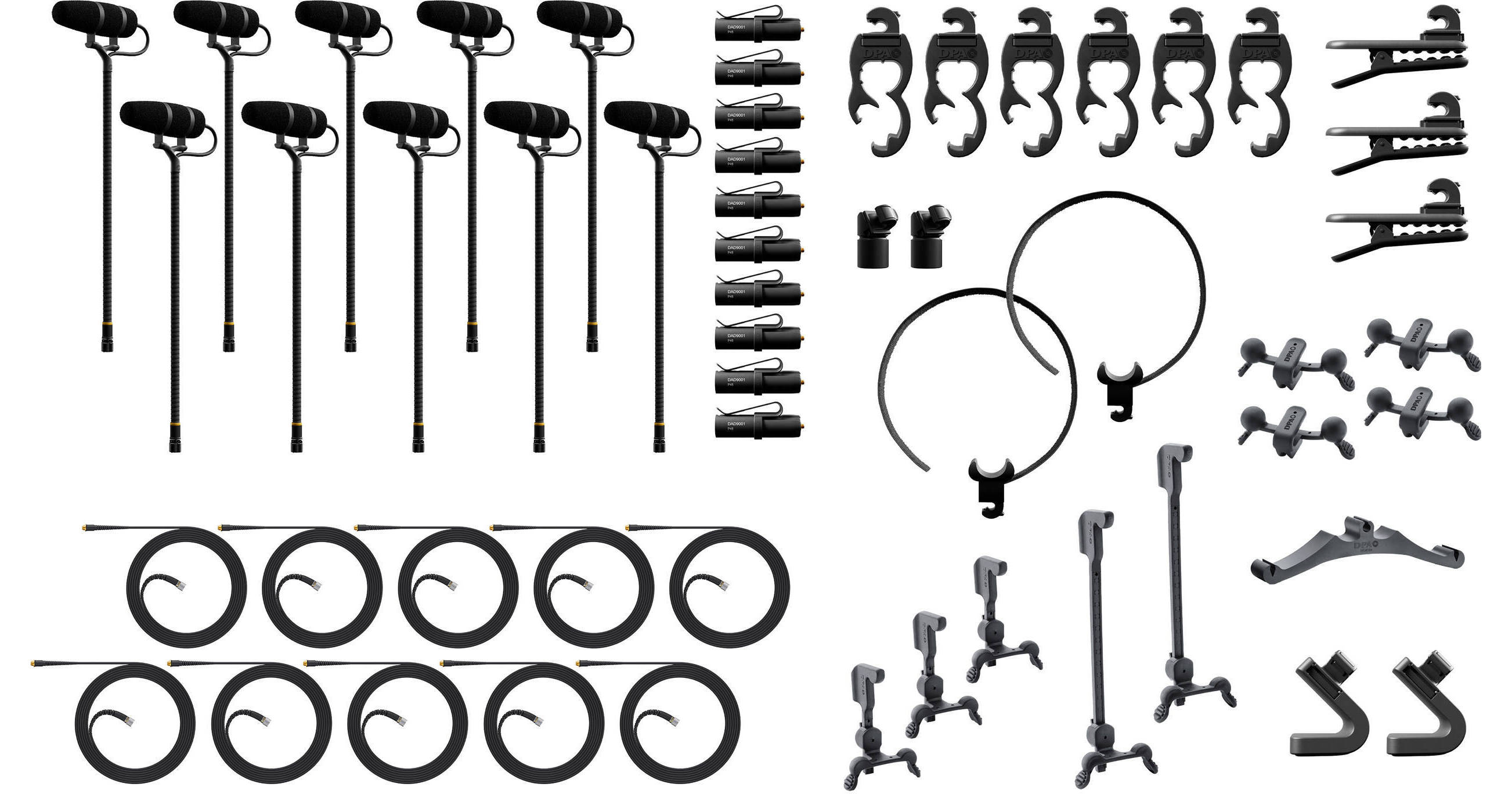 DPA Microphones 4099 CORE+ Rock Touring Kit KIT-4099-DP-10R-C