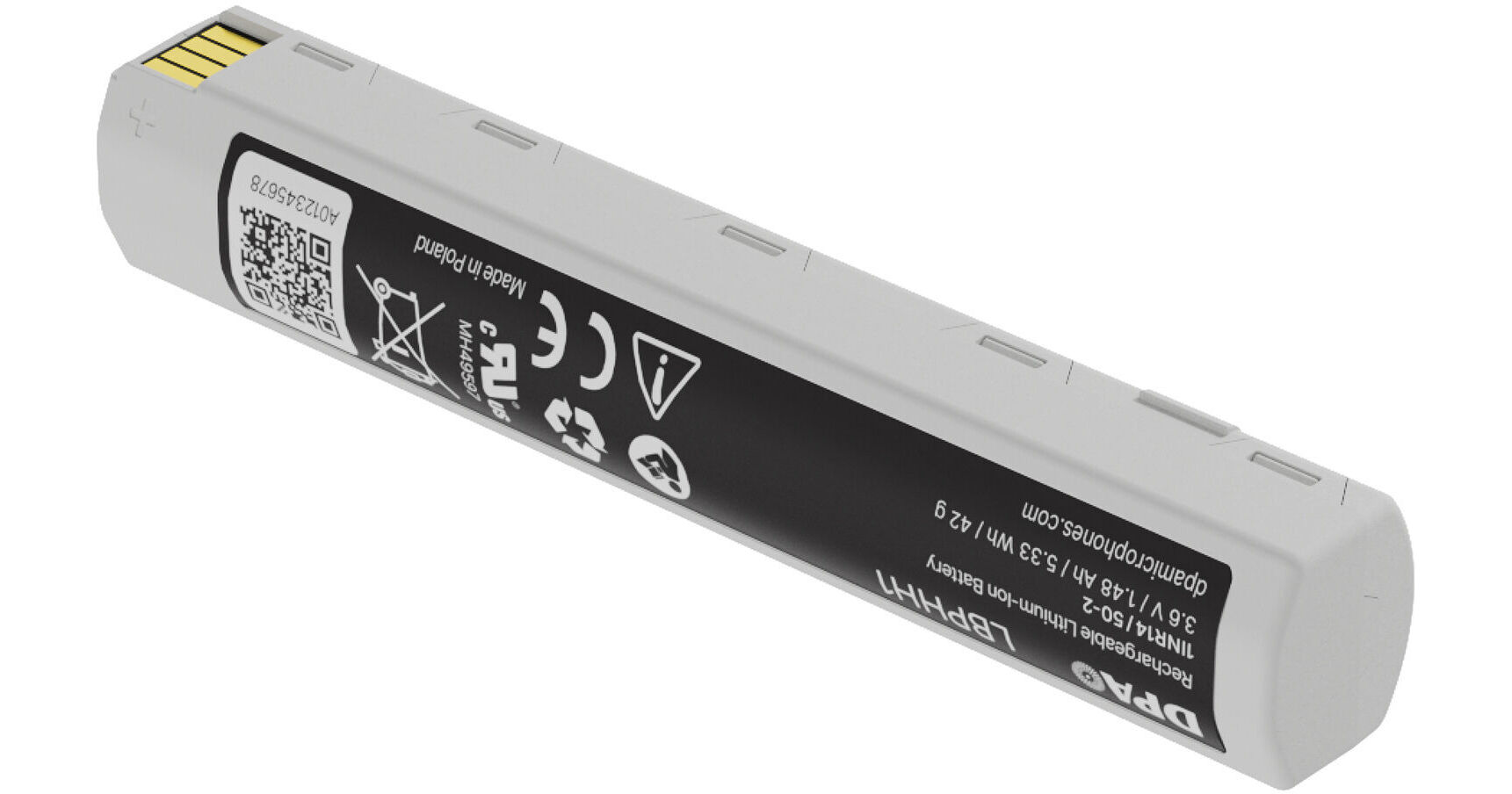DPA Microphones Rechargeable Lithium Battery for Handheld LBPHH1