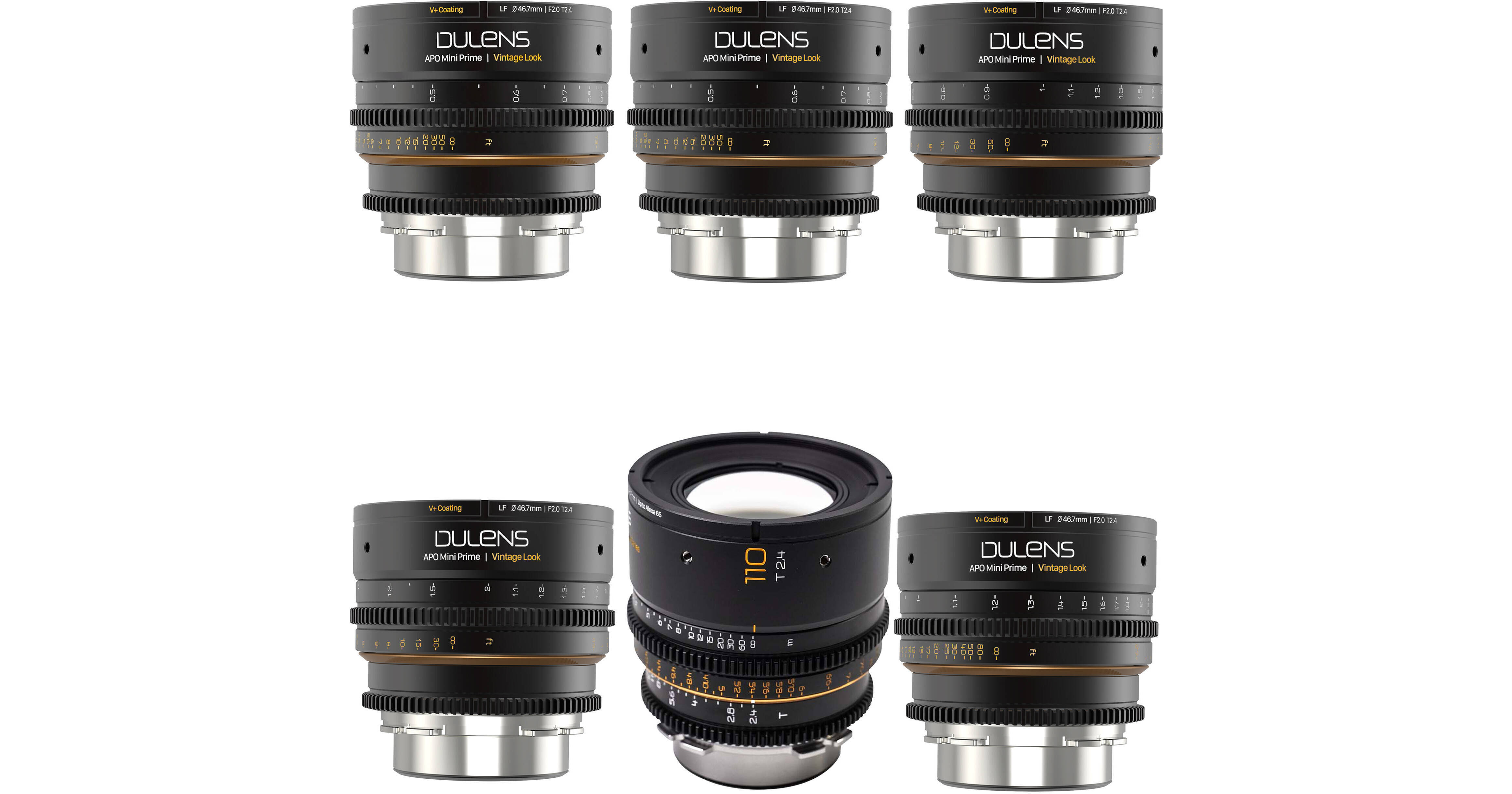 Dulens APO Mini Prime T2.4/T2.6 6-Lens Set AMPCS-B-PL B&H Photo