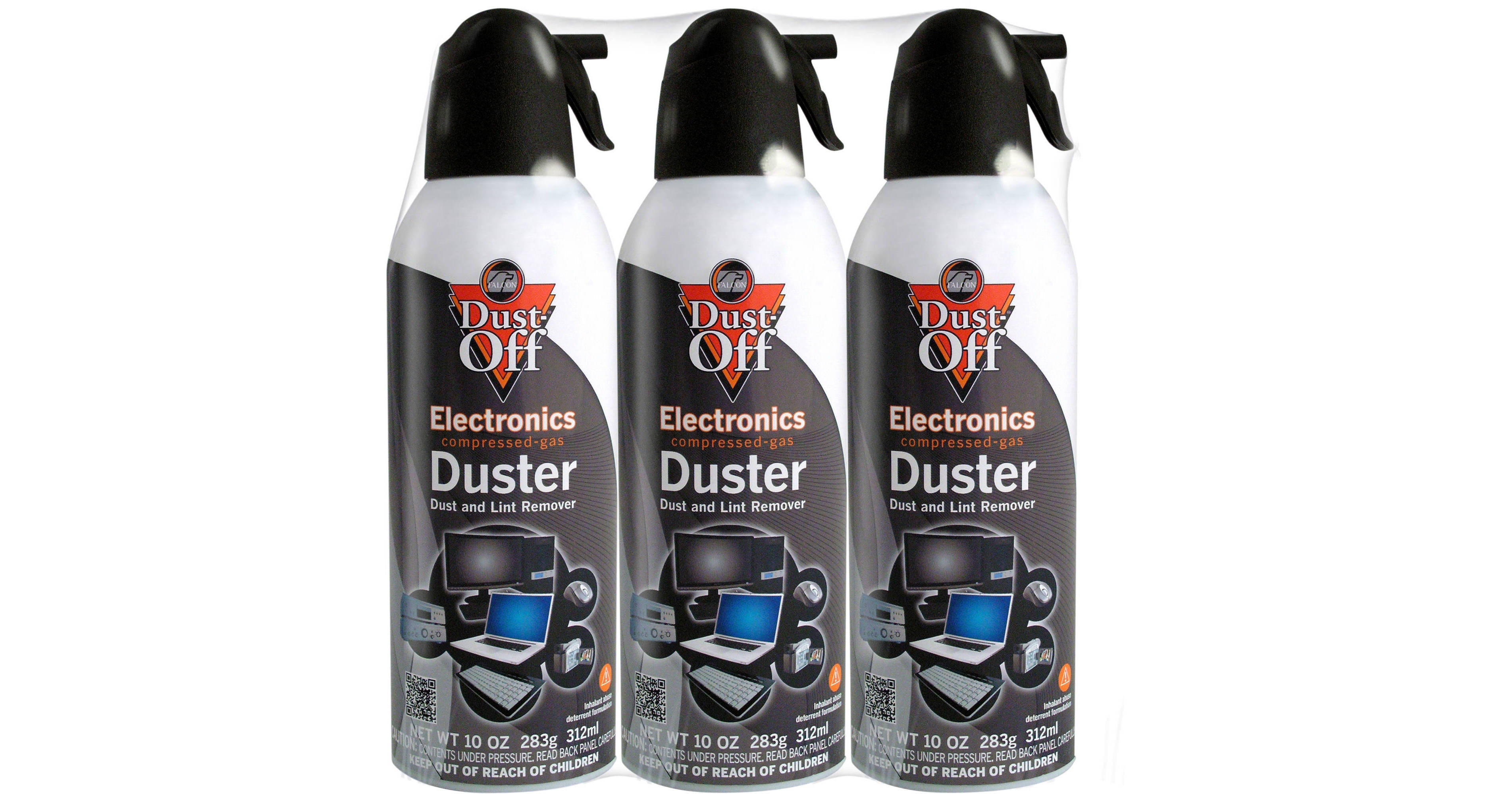 Dust-Off Disposable Air Duster (3-Pack, 10 oz) FLCNDPSXL3