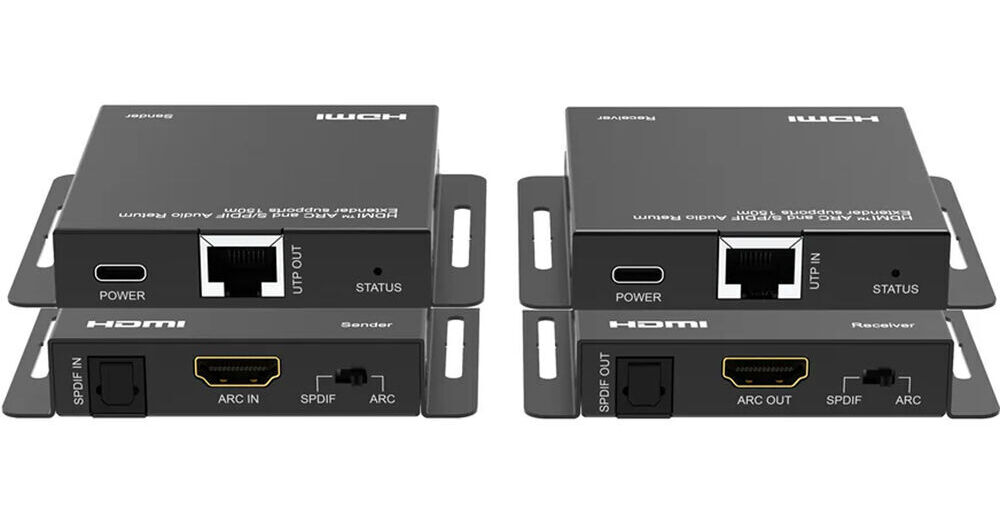DVDO HDMI Audio TX/RX Extender Kit over DVDO-CAT-HDMIAUDIO-150