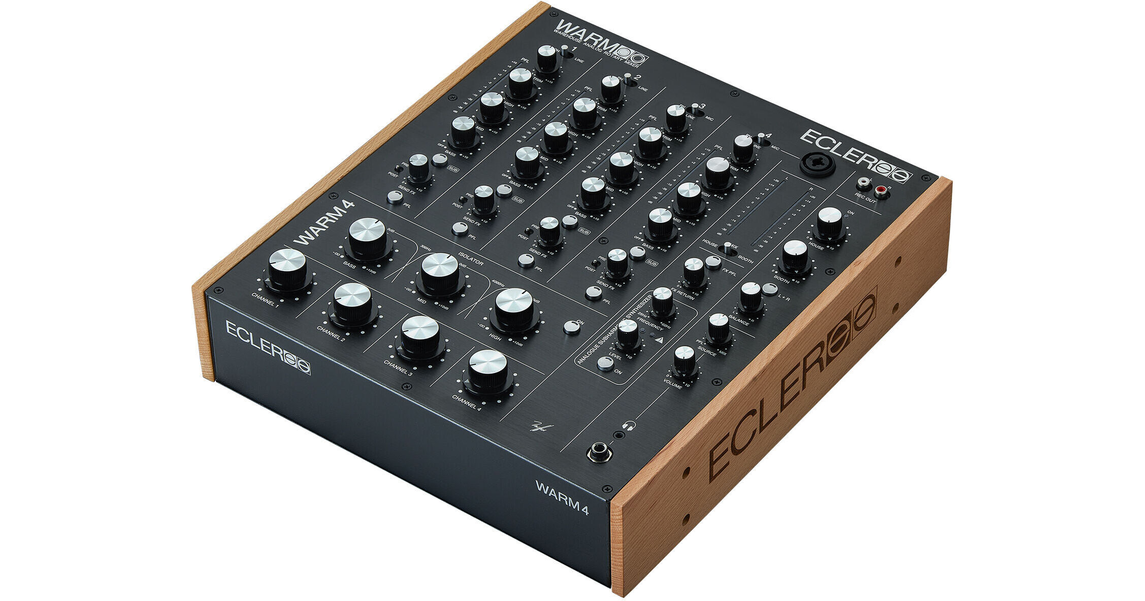 Ecler WARM4 Professional 4-Channel Analog Rotary DJ Mixer WARM-4