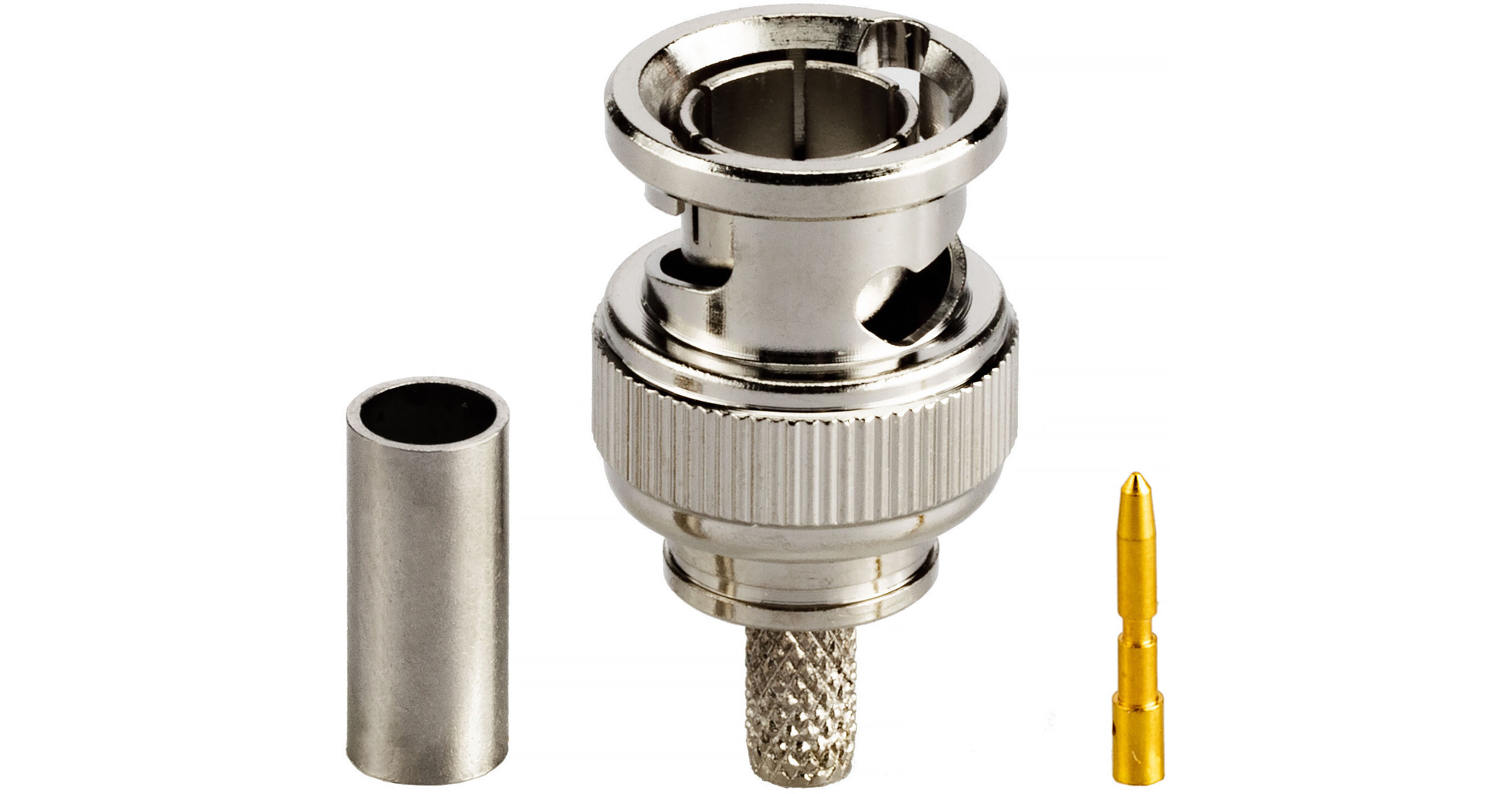 Elvid Coaxial BNC Connector for Belden 1855A (100 Pack) B&H
