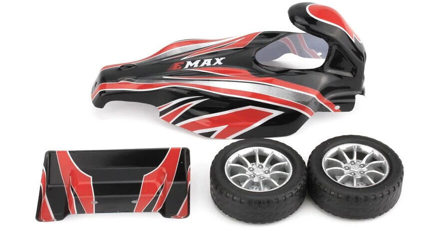 EMAX Shell & Wheels for FPV RC Car EMAXINTPARTS4 B&H Photo Video