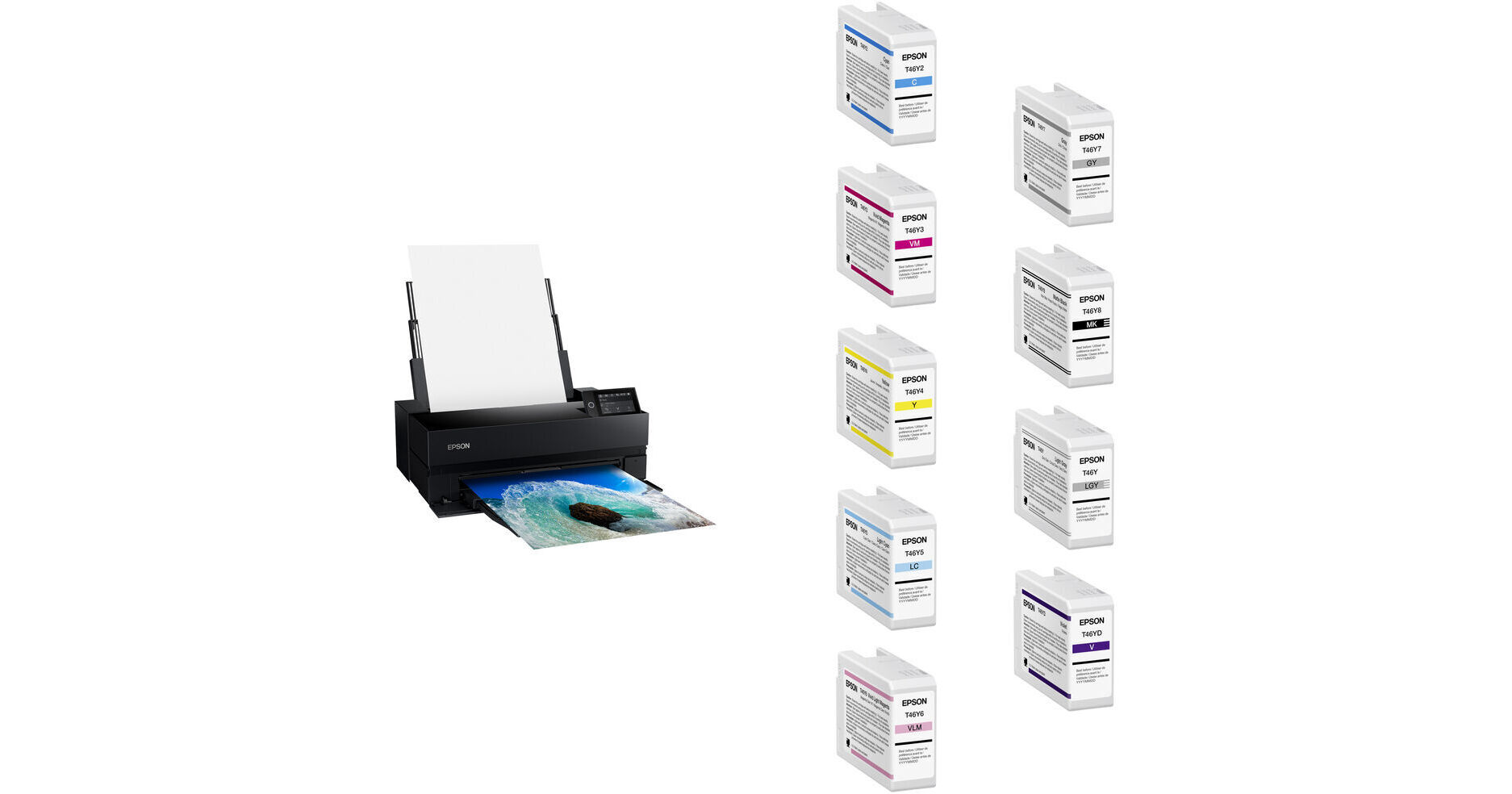 Epson SureColor P900 17" Photo Printer with Matte Black Ink Set