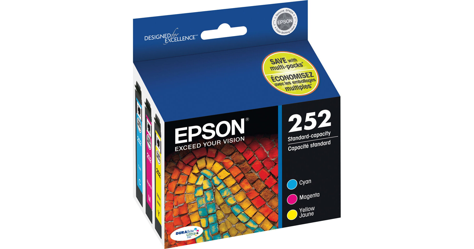 Epson T252 DURABrite Ultra Standard-Capacity Color T252520-S B&H