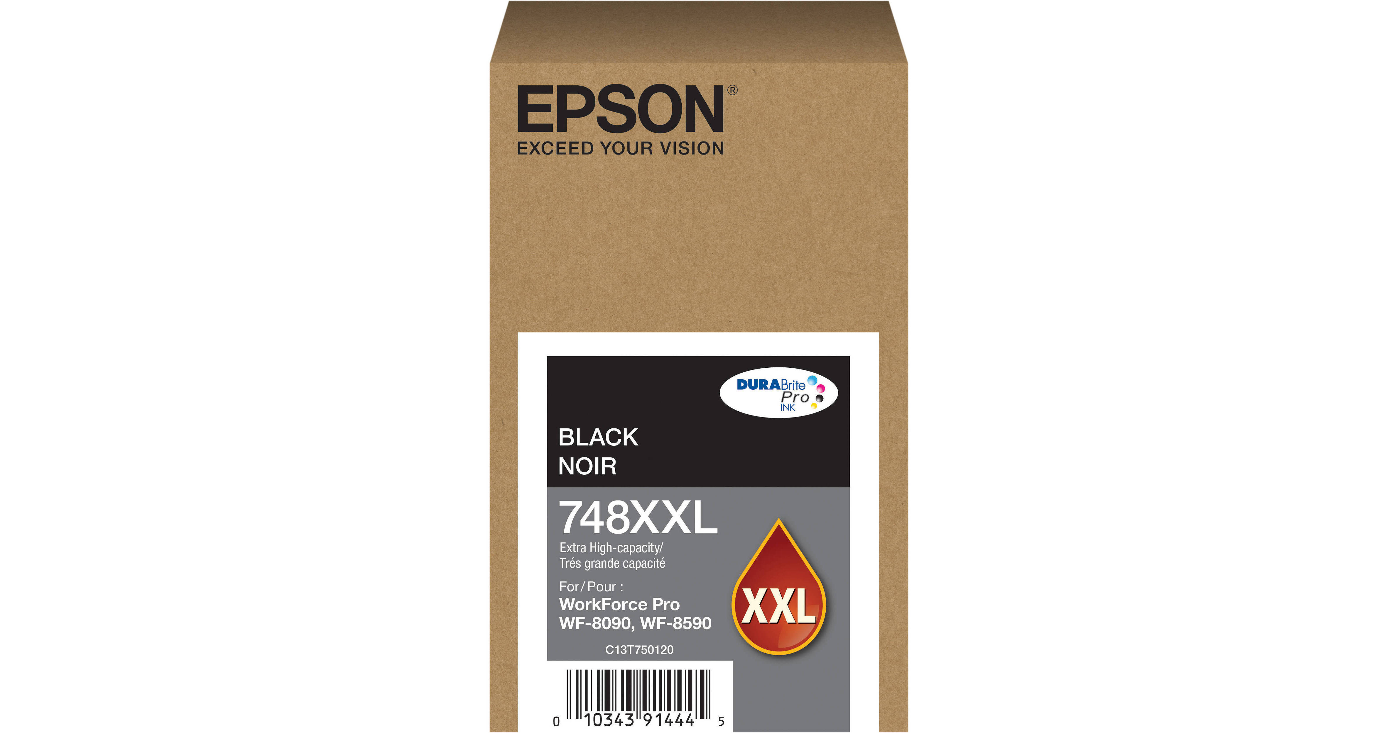 Epson DURABrite Pro 748XXL Extra-High Capacity Black T748XXL120