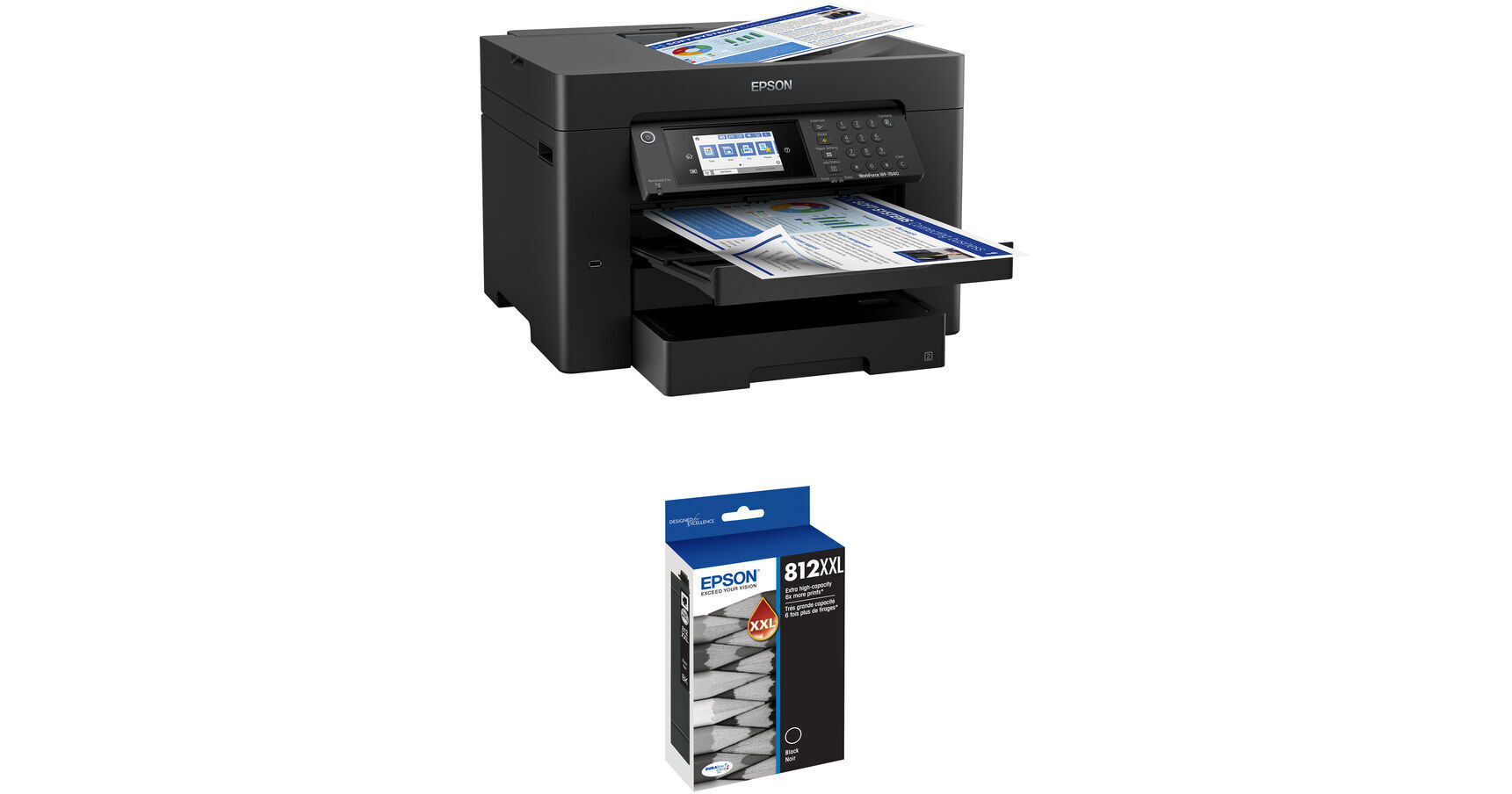 Epson WorkForce Pro WF-7840 All-in-One Inkjet Printer with T812