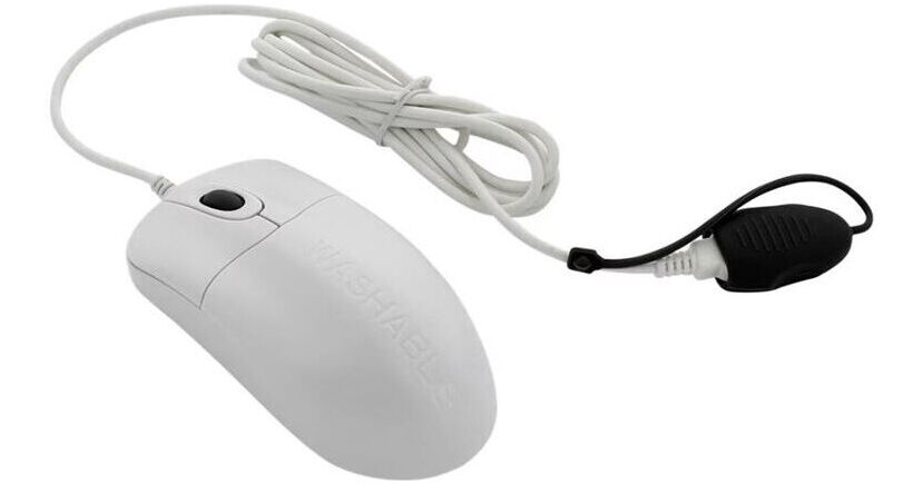 Ergotron Sea Storm Washable Mouse (White) 3117102 B&H Photo Video