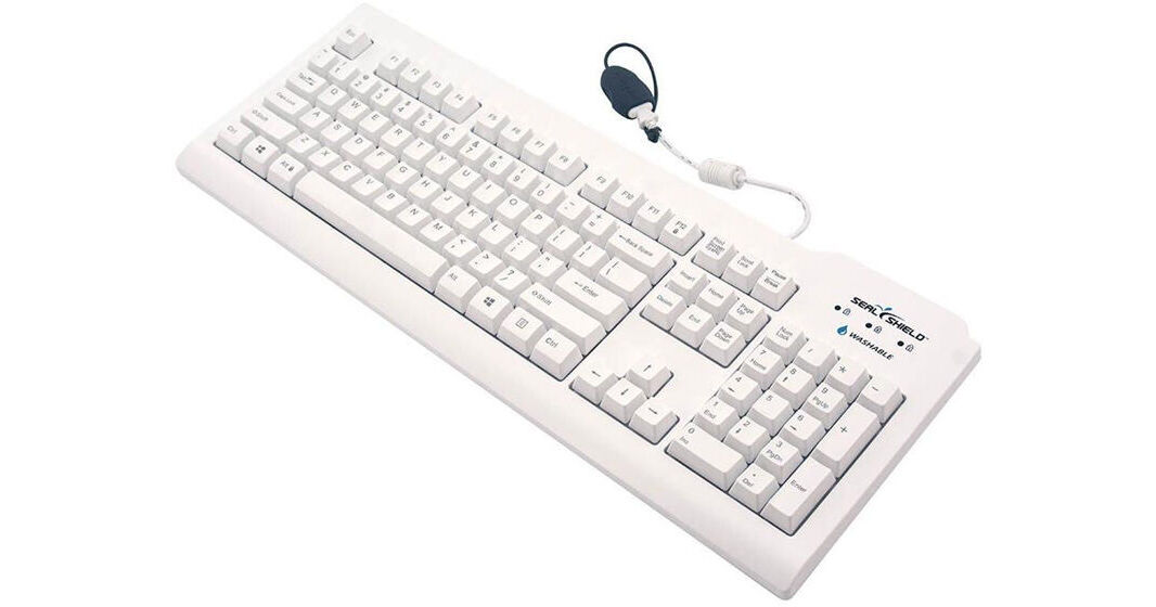 Ergotron Seal Clean Waterproof Backlit Keyboard UNV00031 B&H