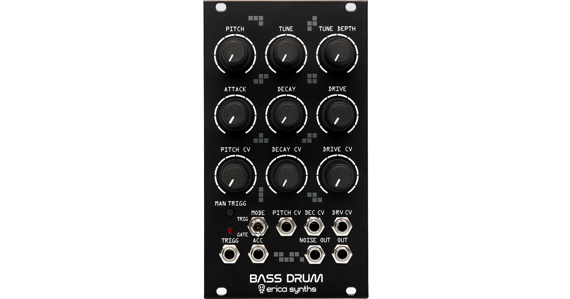 Erica Synths Bass Drum2 Eurorack Module (14 HP) 4751030828626