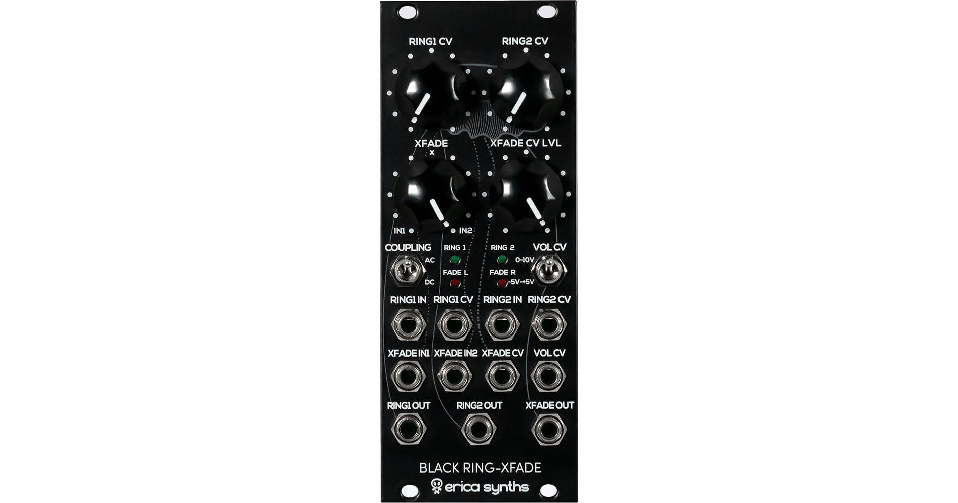 Erica Synths Black Ring-Xfade Eurorack Module 4751030828886 B&H