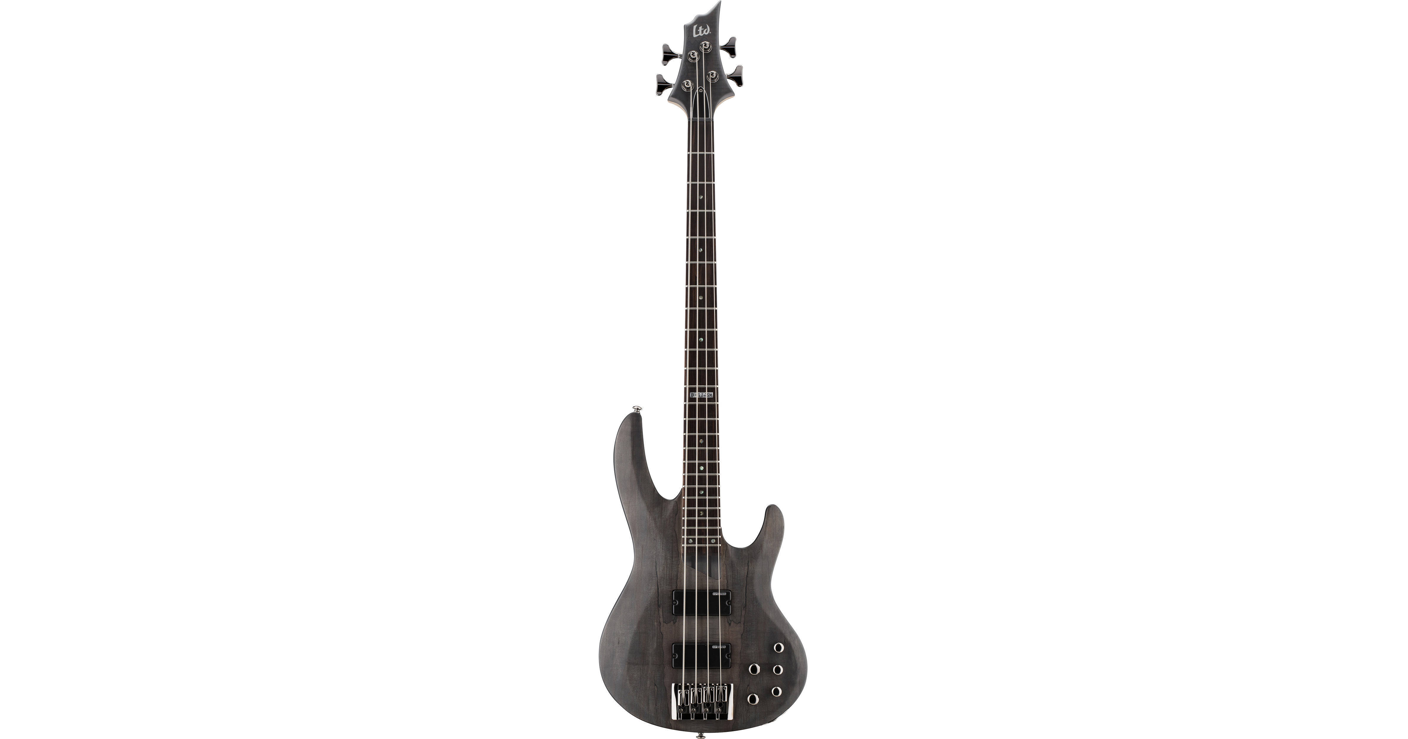 ESP LTD B-204SM Electric Bass (See Thru Black Satin)