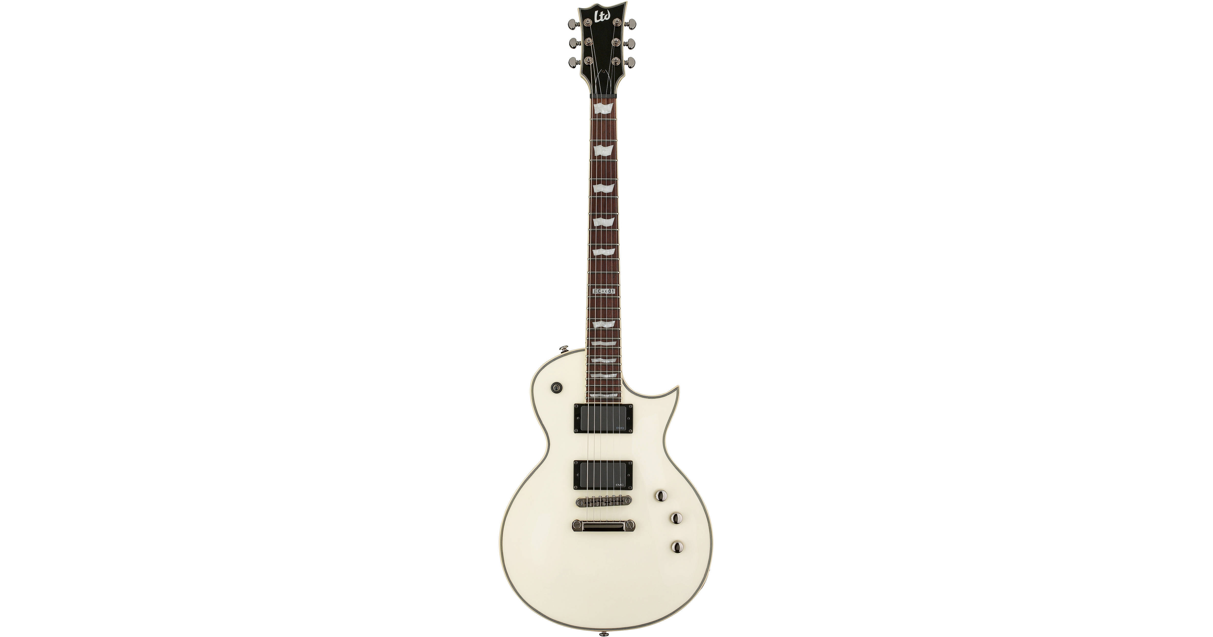 ESP LTD EC-401 Electric Guitar (Olympic White) LEC401OW B&H