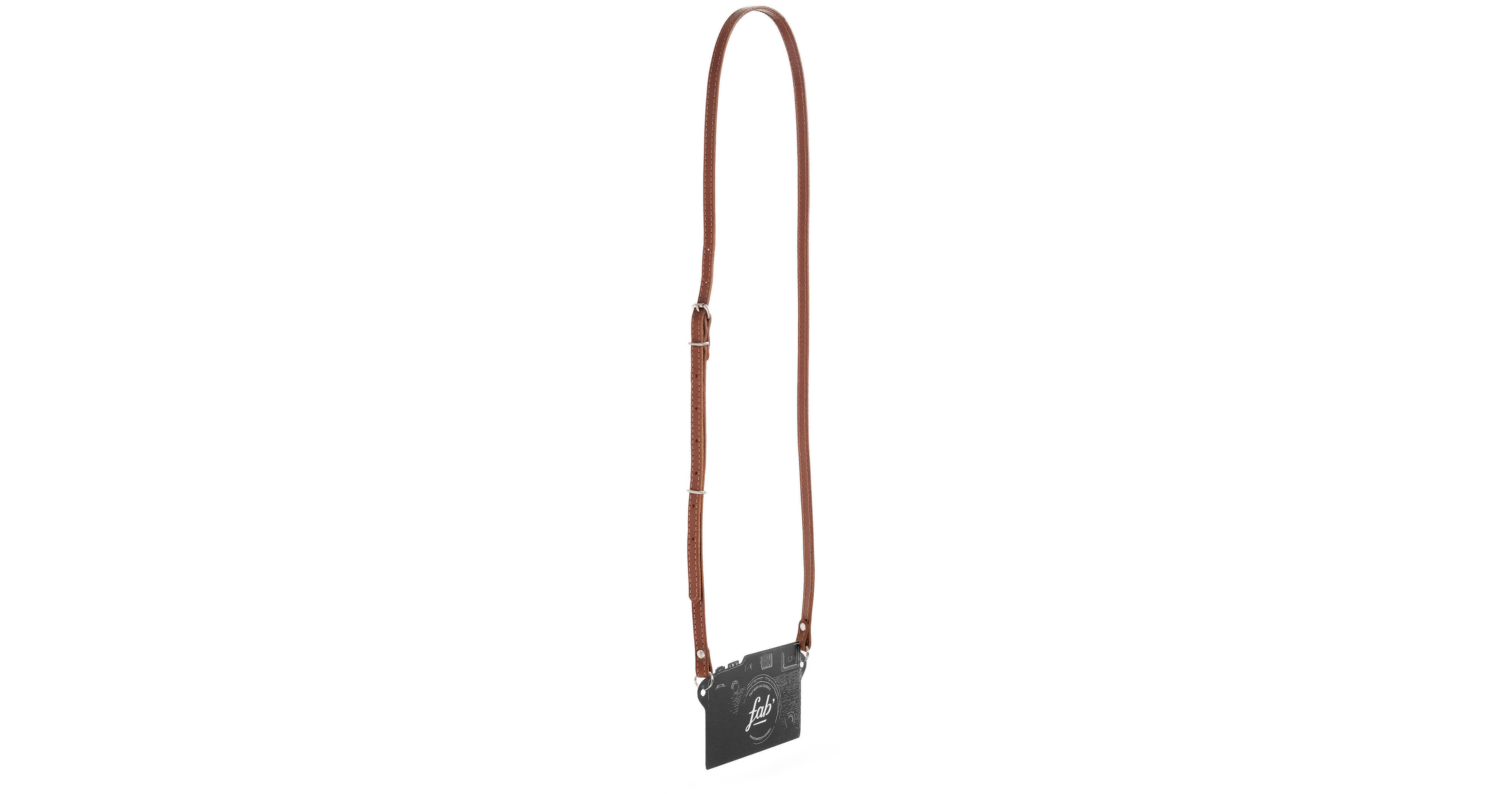 Fab' F5.6 Leather Adjustable Camera Strap F5.6-B-NM-43-53 B&H
