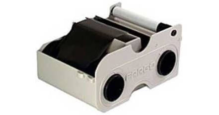 Fargo Premium Black Ribbon Cartridge with Cleaning Roller 44231