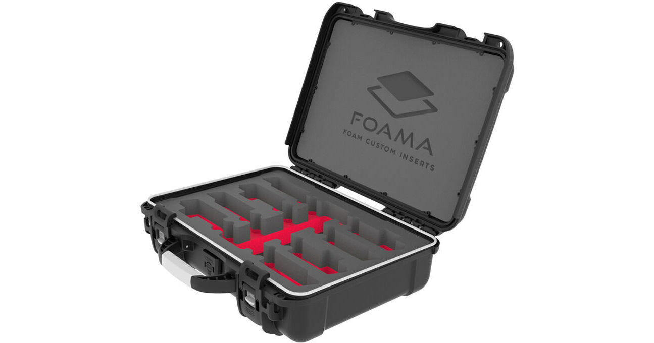 Foama N910 Case for 4 Sennheiser G4 Lav Lenses 055BK0910RD B&H
