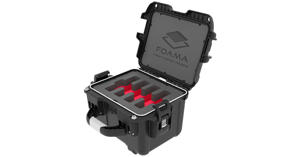 Foama N908 Case for 4 Filters with Foam Insert 425BK0908RD B&H