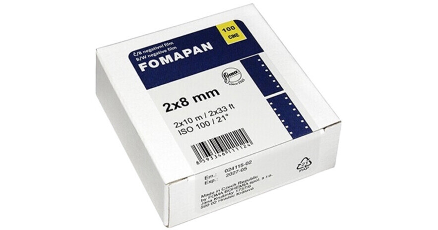 Foma Fomapan Cine 100 Black-and-White Negative Film 411002 B&H