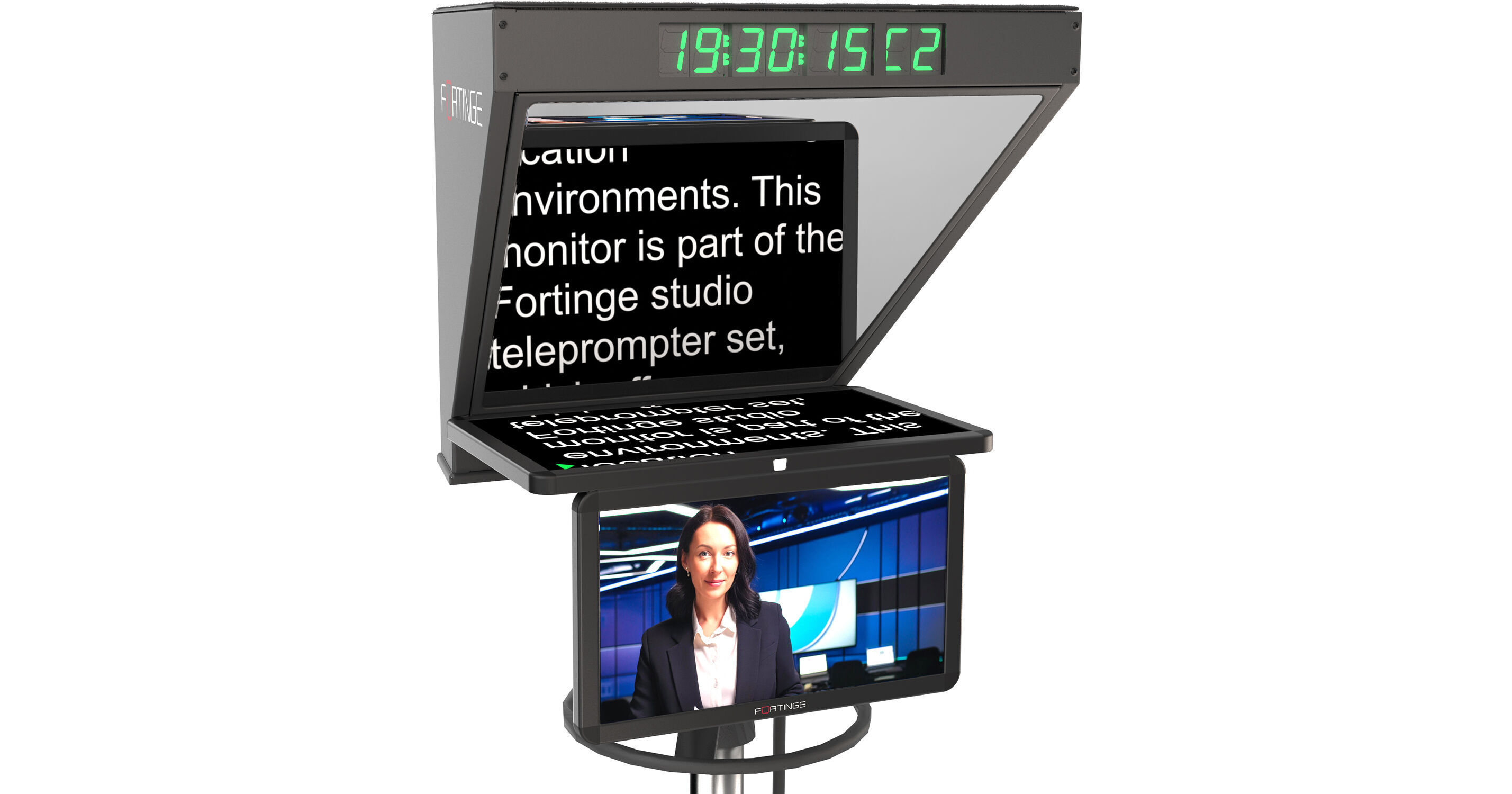 Fortinge ROBO IP High-Brightness Studio Teleprompter with IP