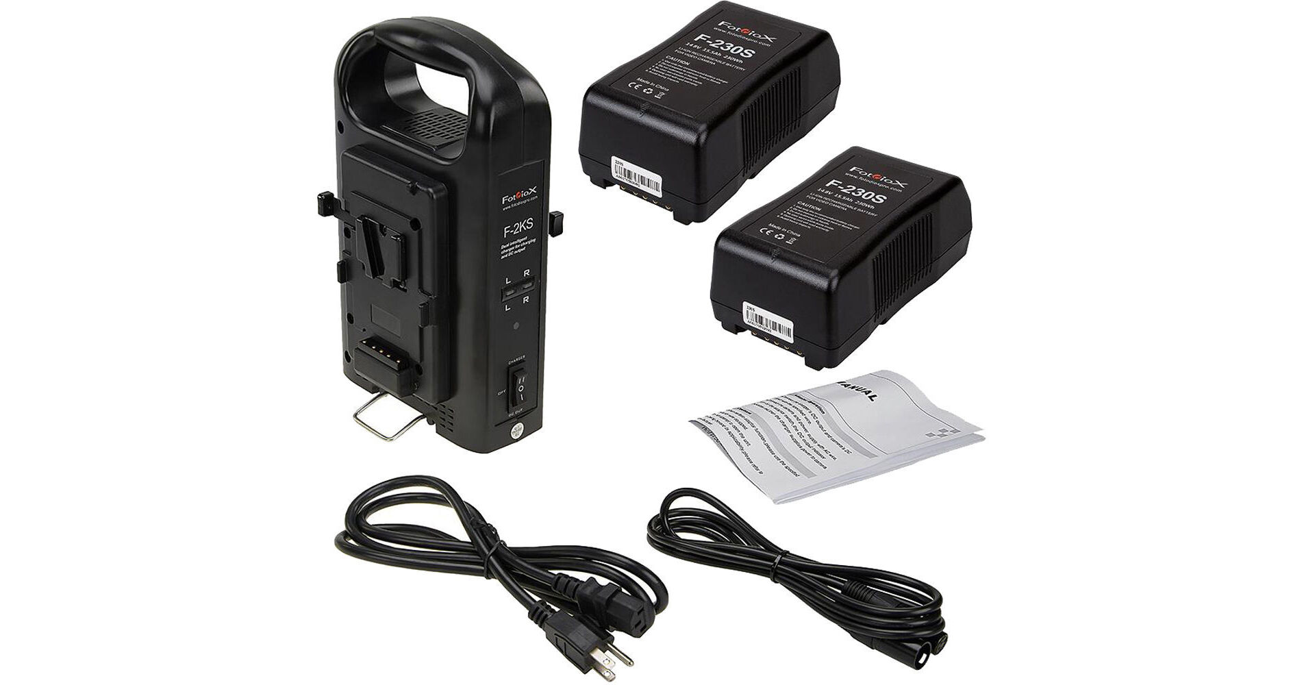 FotodioX Dual Position Battery Charger Kit with 2