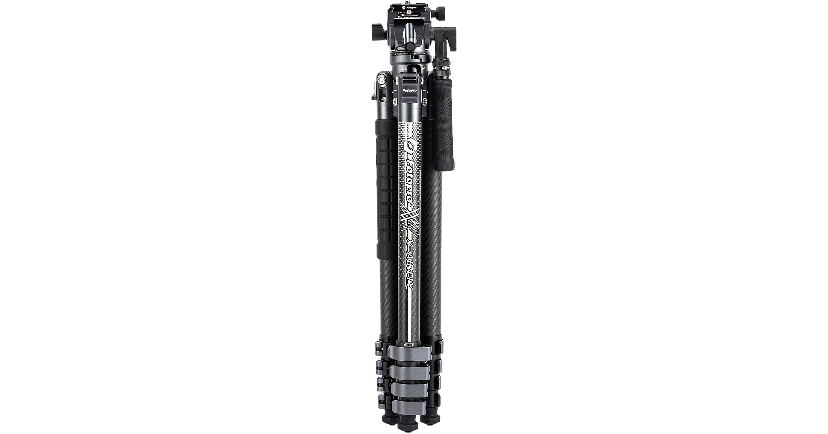 Fotopro X-Airfly Carbon Fiber Travel Tripod (Gray) X-AIRFLY